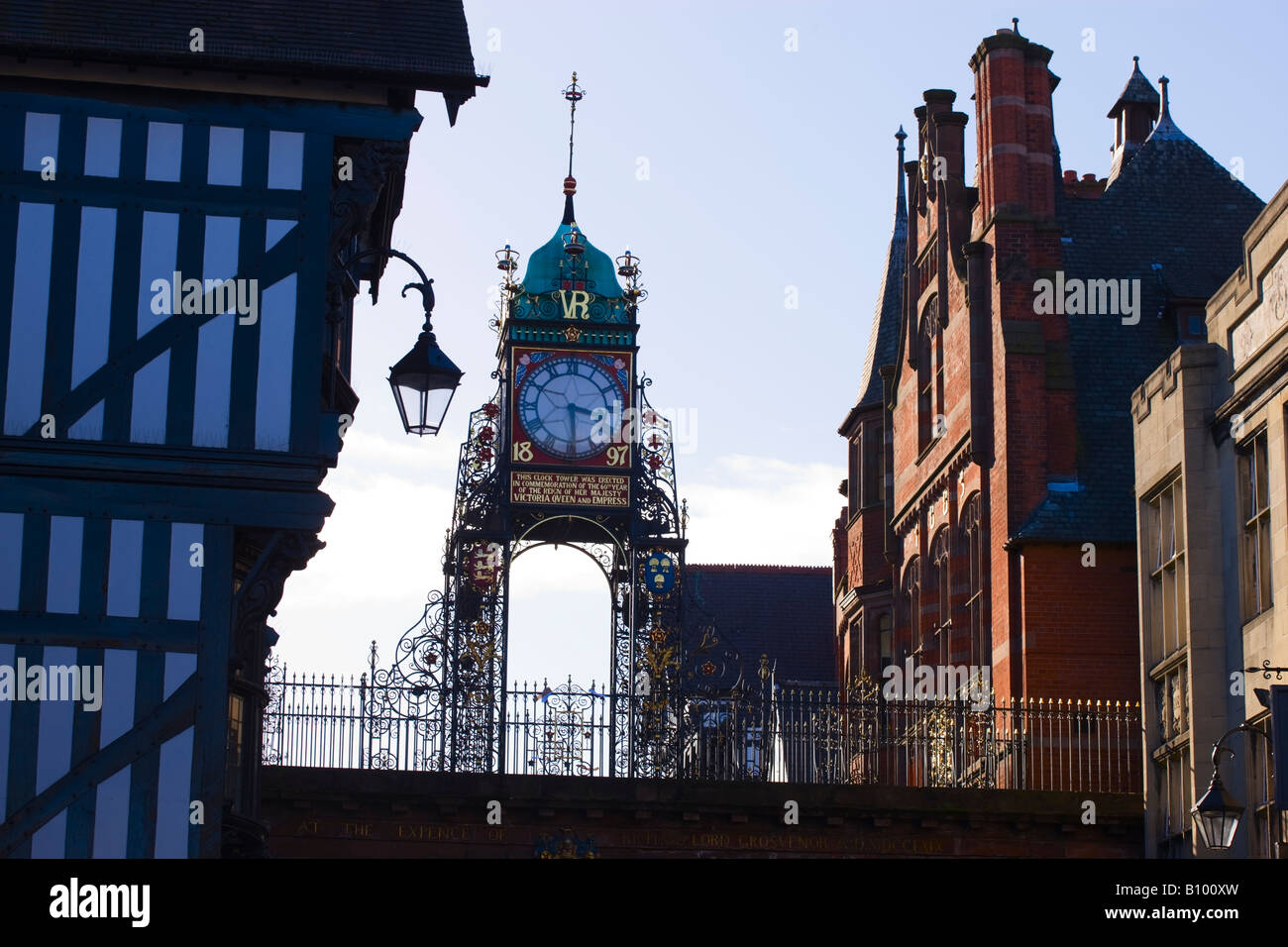 Eastgate Clock Chester Cheshire England Stock Photo - Alamy