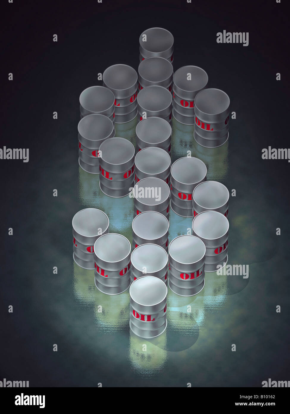oil barrel 3d concept illustration Stock Photo - Alamy