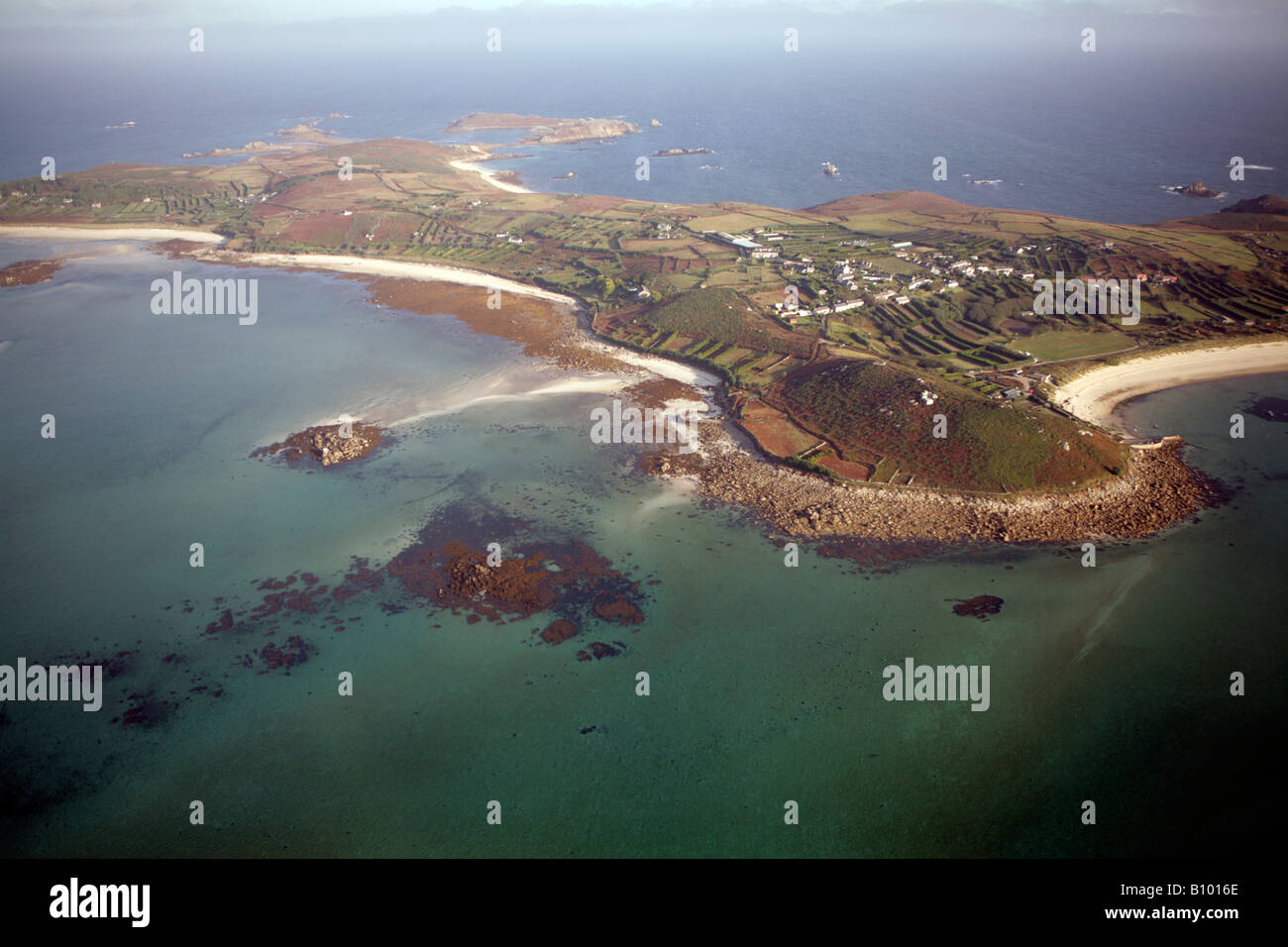 Aerial view of the scilly islands hi-res stock photography and images ...