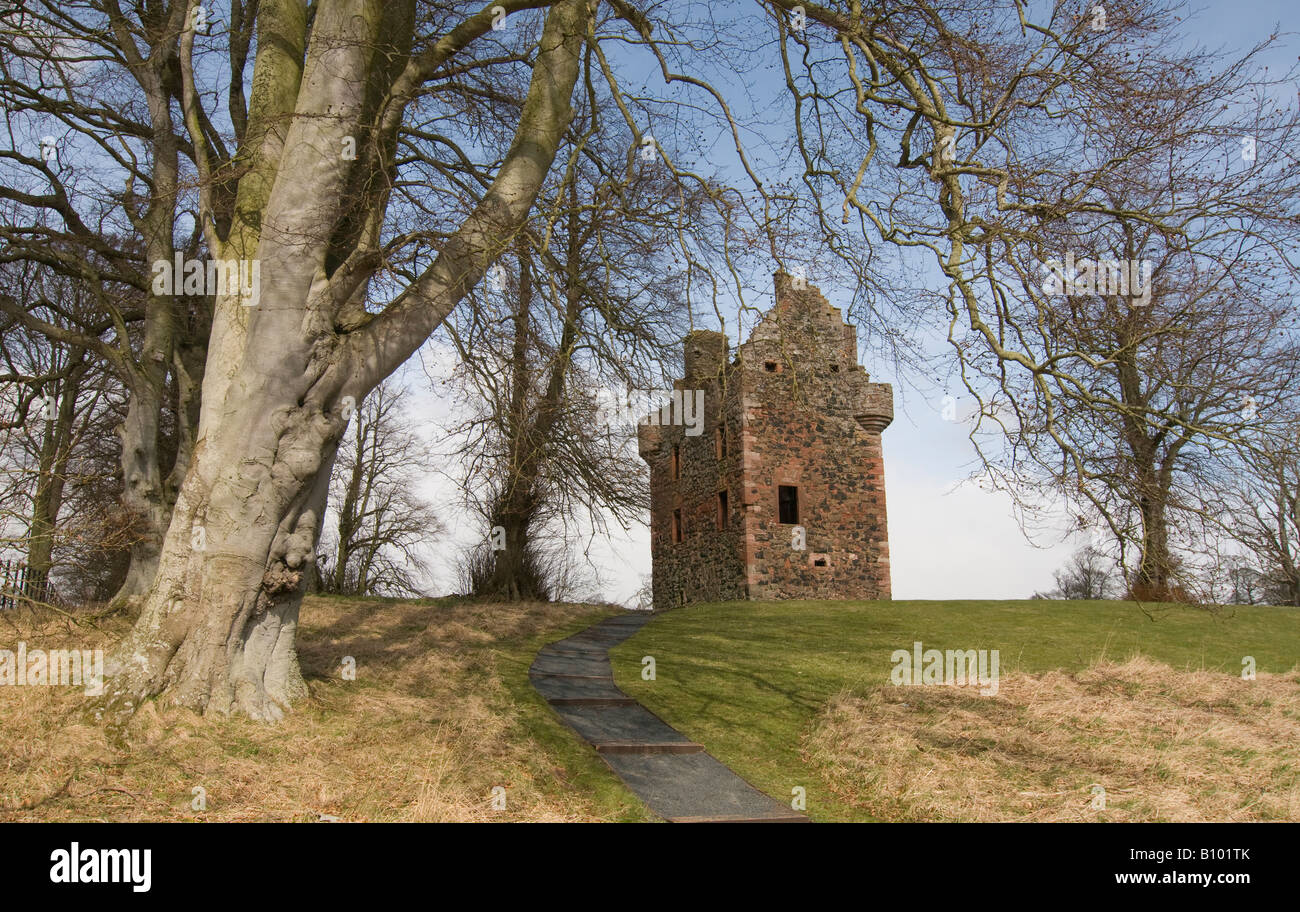 Greenknowe tower hi-res stock photography and images - Alamy
