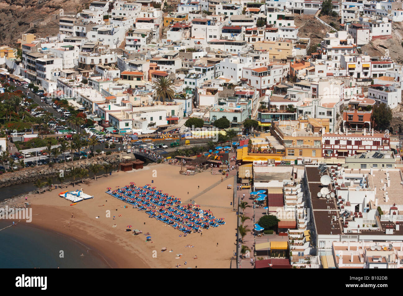 Puerto de Mogan on Gran Canaria in The canary islands Stock Photo - Alamy