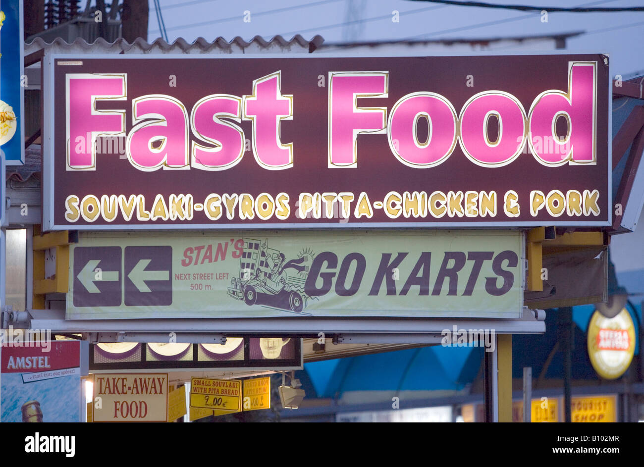 Fast food menu sign hi-res stock photography and images - Alamy