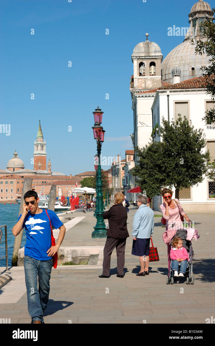 People in the street, Giudecca, Veneto, Italy Stock Photo - Alamy