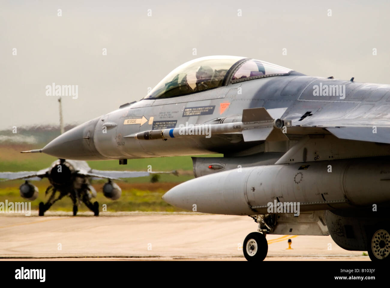 Belgian Air Force F16 Stock Photo - Alamy