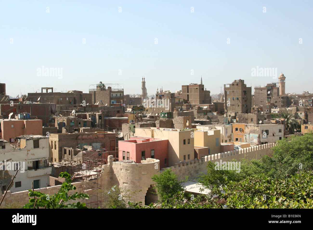 cairo egypt landscape cityscape panorama al-zhar Stock Photo - Alamy