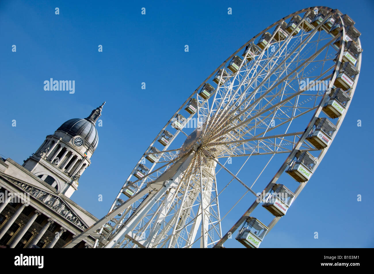 The Nottingham Eye, Market Square, Nottingham Stock Photo - Alamy