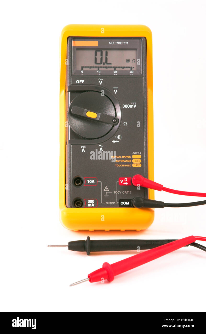 Electronic Digital Multi-Meter (DMM Stock Photo - Alamy