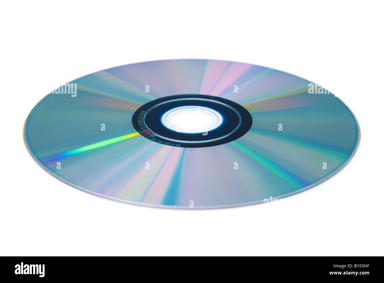 DVD disc on a white background Stock Photo - Alamy
