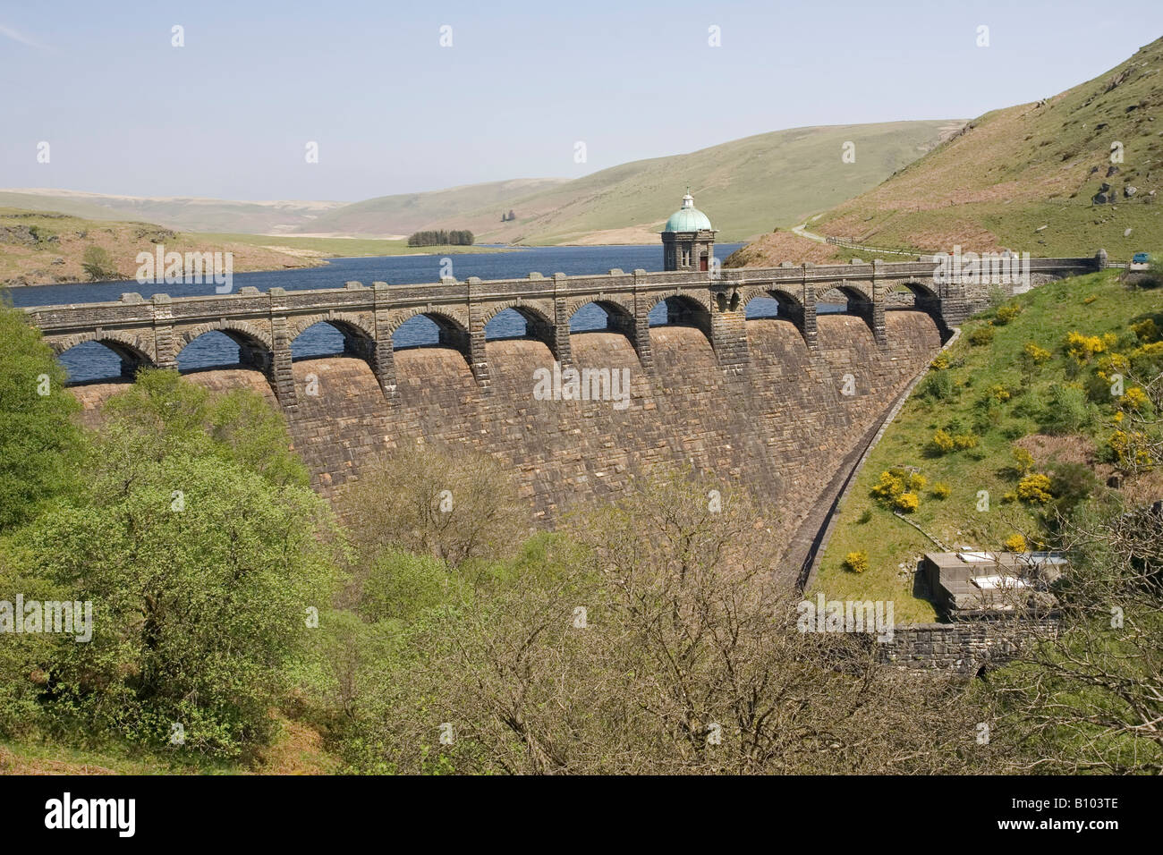 Craig Goch dam Elan Valley Powys Mid Wales UK Stock Photo - Alamy