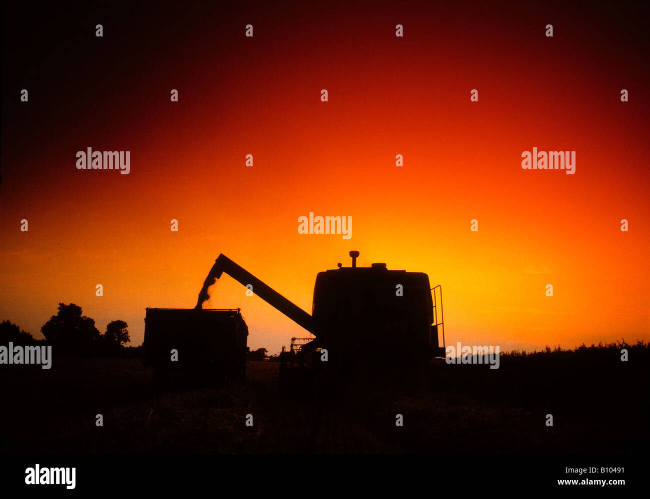 Combine Harvester, Ireland Stock Photo - Alamy