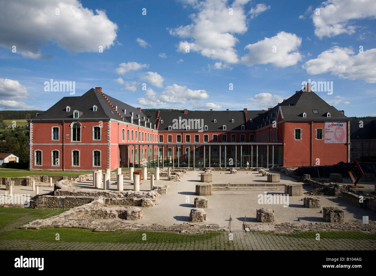 Museum and archaeological remains in the ancient Abbey of Stavelot ...