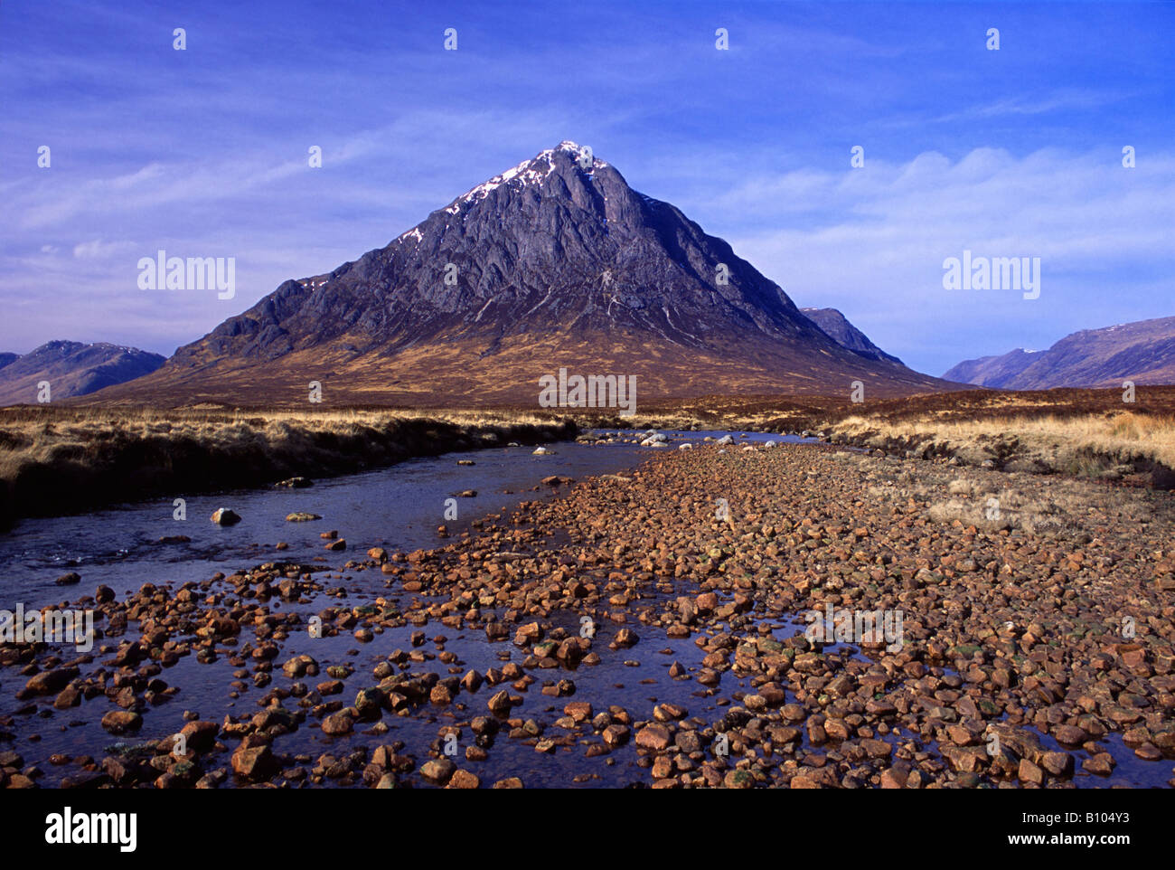 The magnificent mountain of Buachaille Etive Mor in Glencoe, Scotland ...