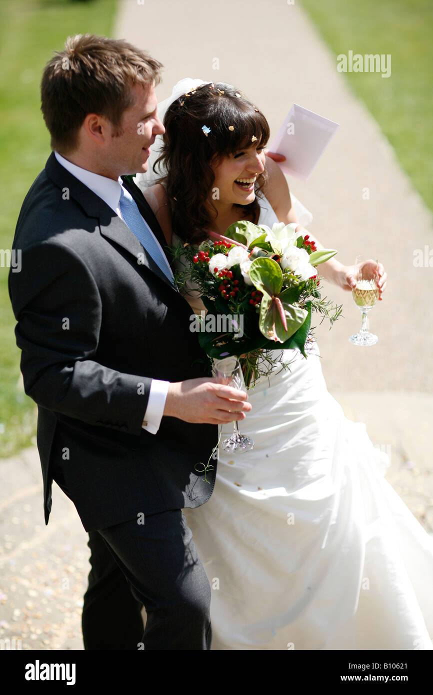 Bride and Groom Stock Photo - Alamy