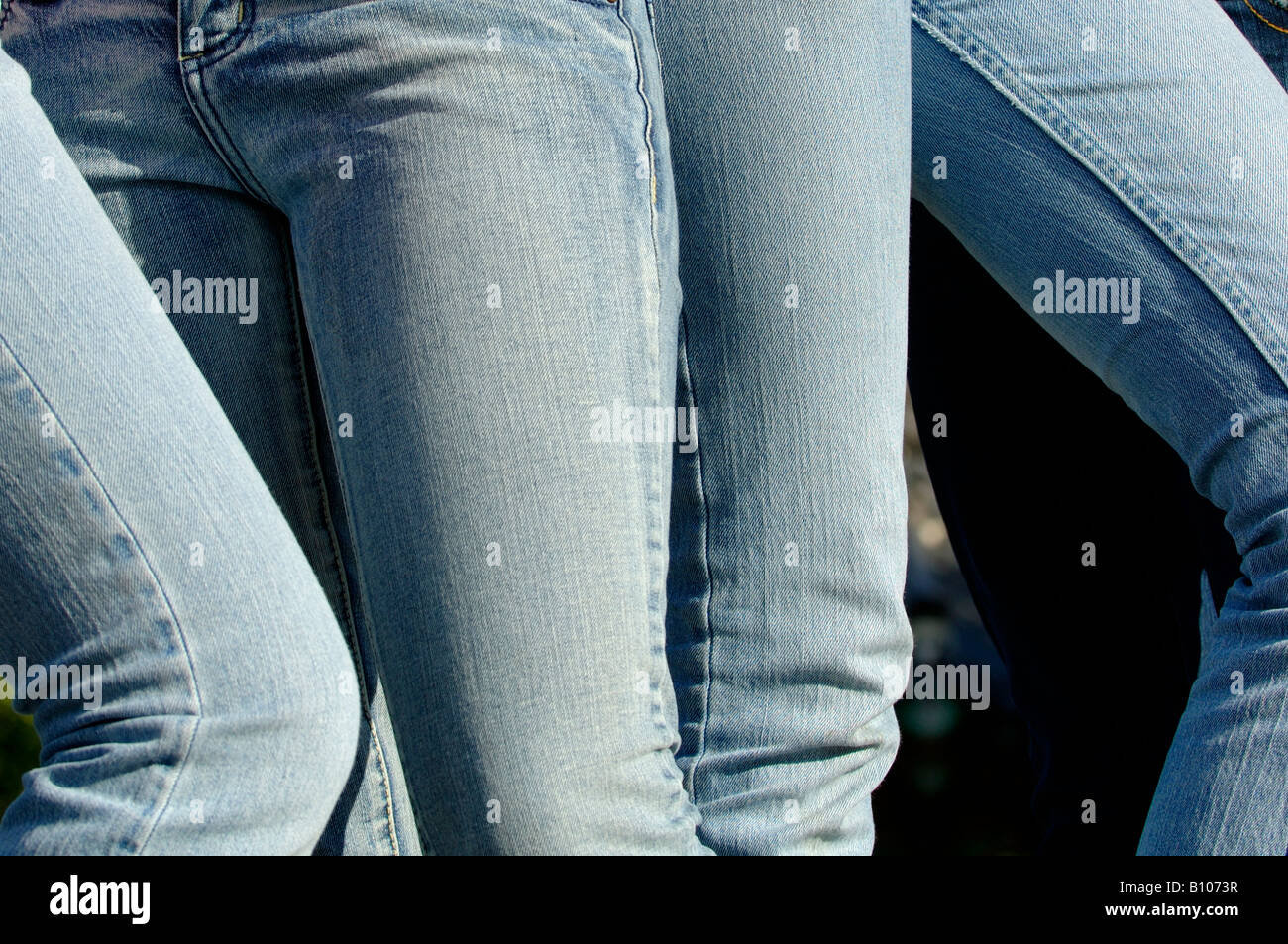 Faded blue jeans Stock Photo - Alamy