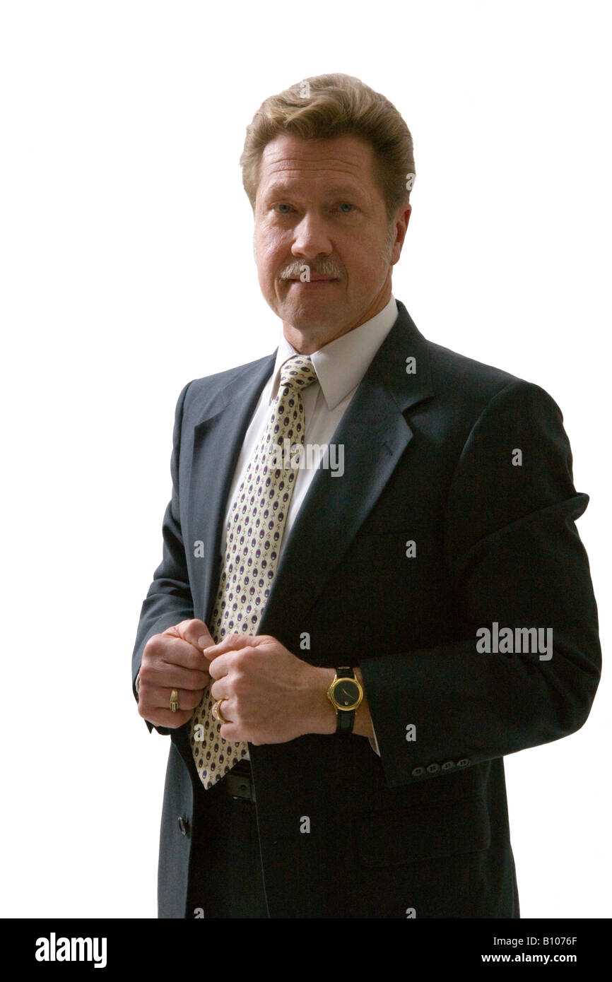 Healthy normal male standing, wearing suit and tie Stock Photo - Alamy