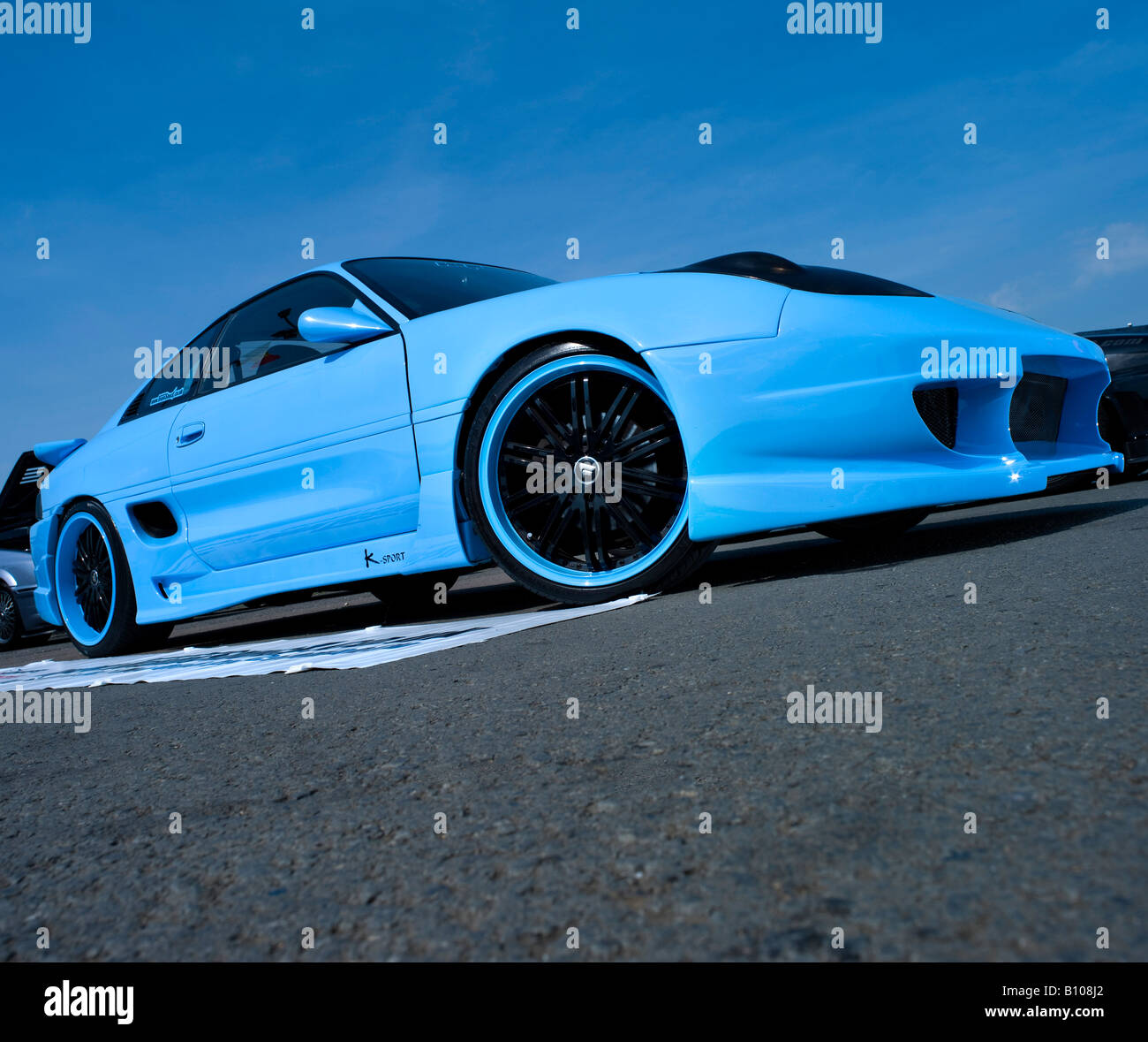 sky blue toyota MR2 Lamborghini look-alike Stock Photo - Alamy