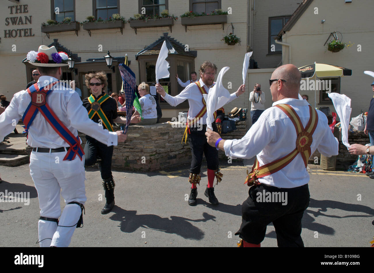 Morris dancing at Riverside folk festival also known as Upton Folk ...