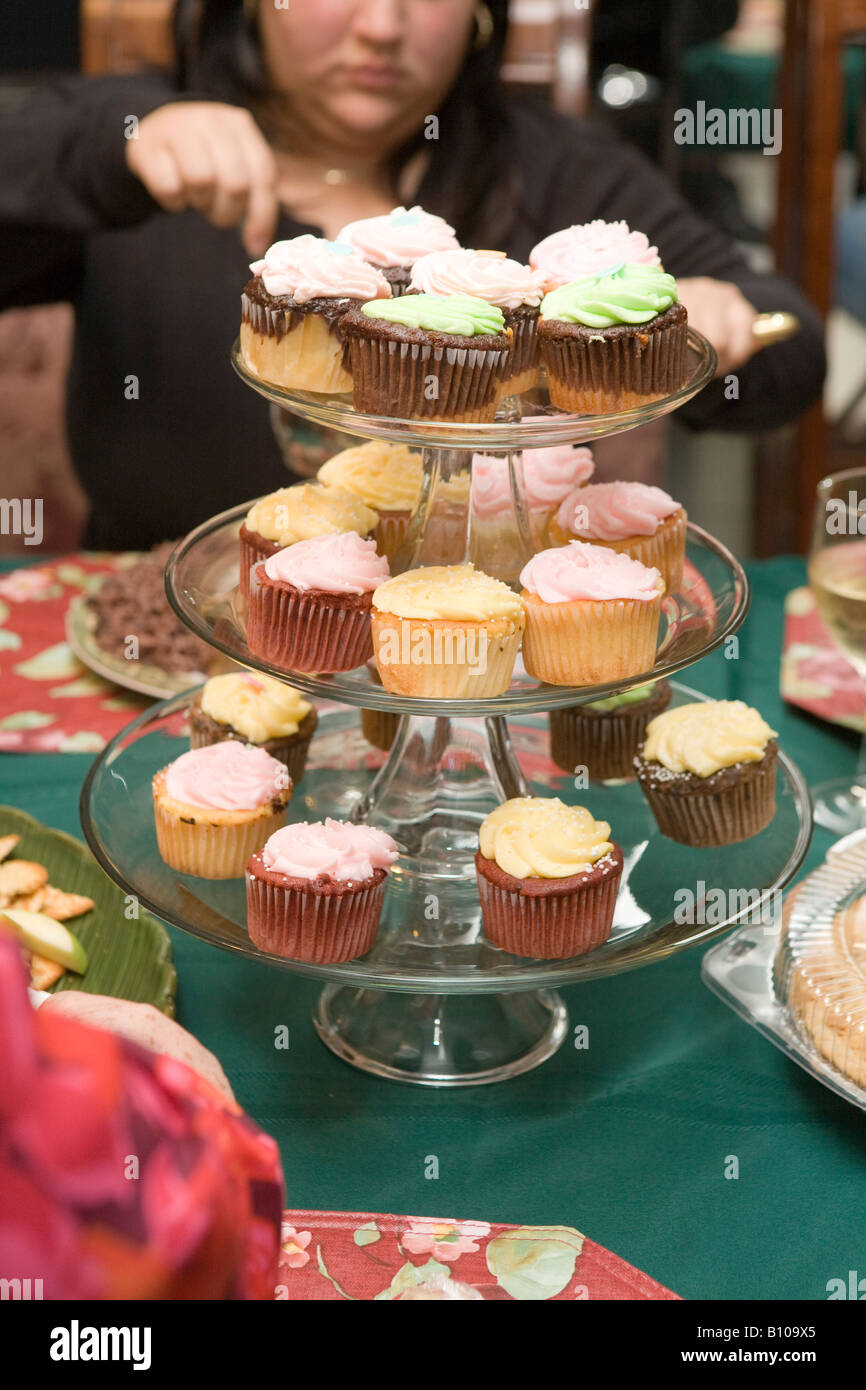 Cub Cakes in a party tray Stock Photo - Alamy