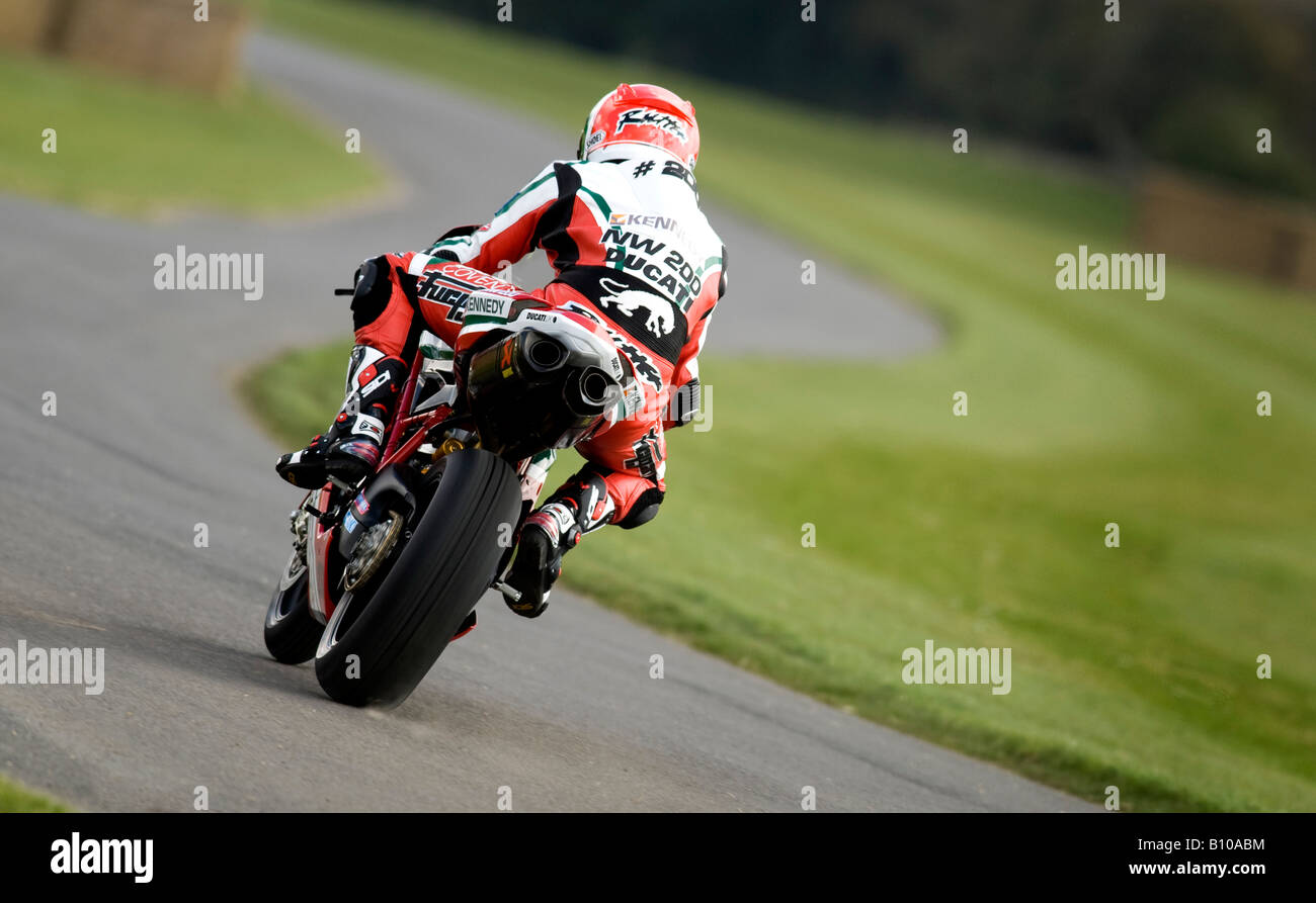 ducati superbike rider michael rutter at goodwood festival of speed ...