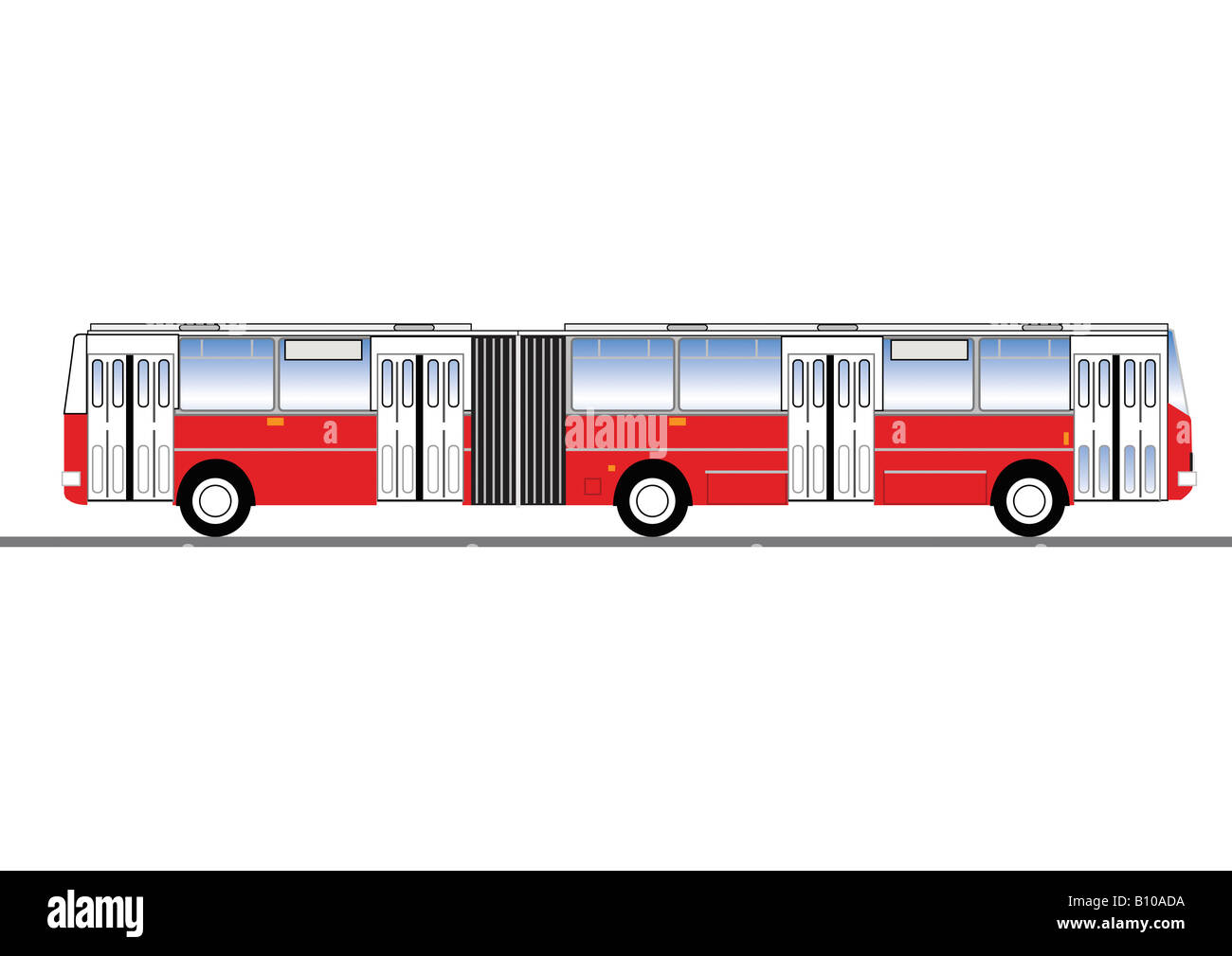 Articulated buses Cut Out Stock Images & Pictures - Alamy