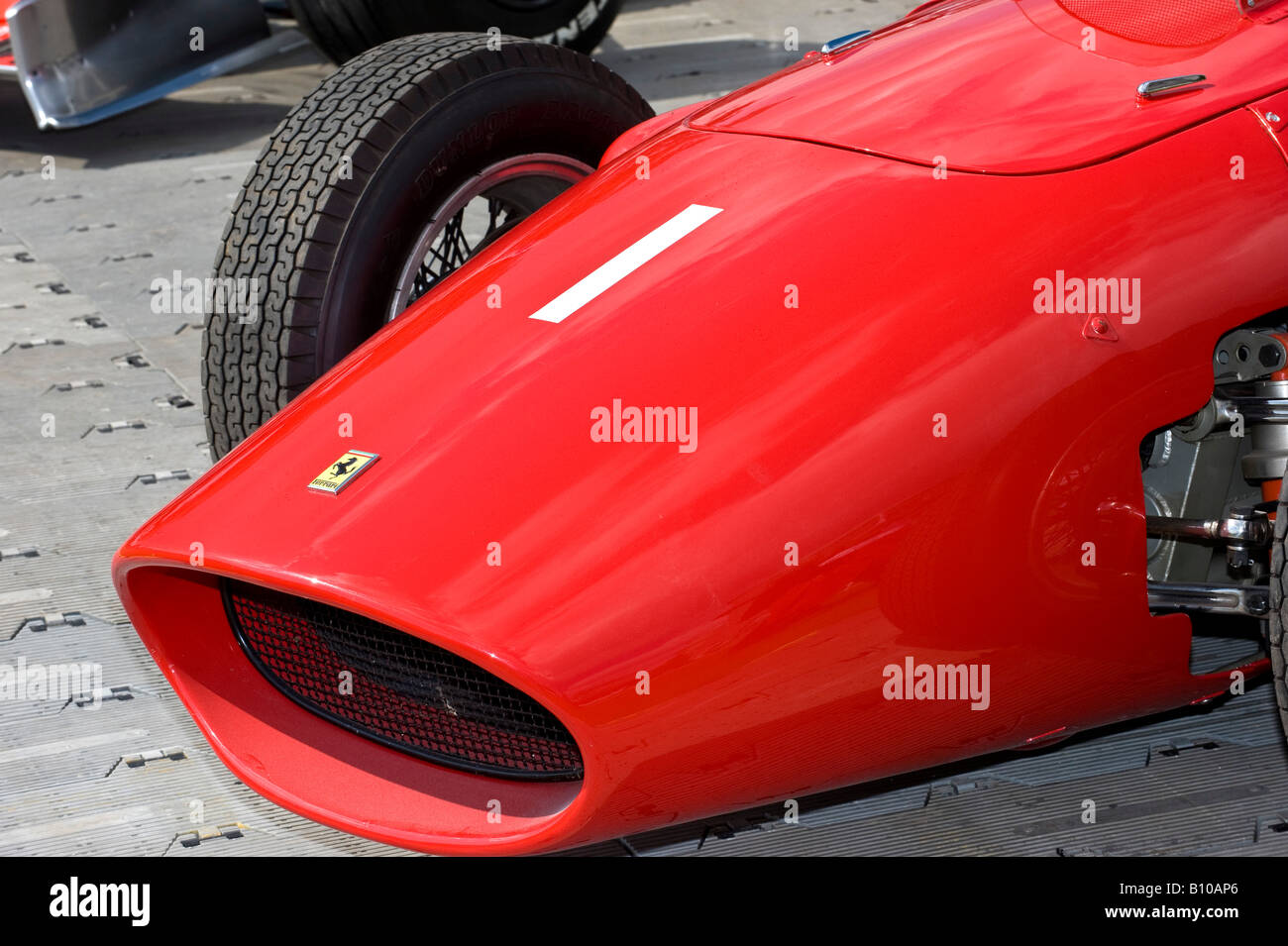 red no 1 mike hawthorn ferrari f1 formula one raceing car at goodwood ...