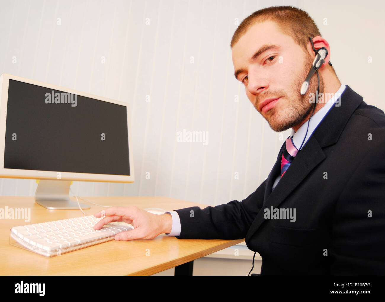 Young Man Phoning Stock Photo - Alamy