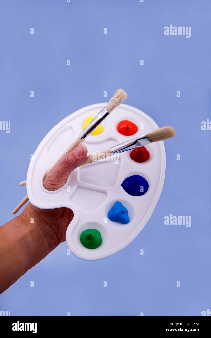 color palette with multicolored ayl colors Stock Photo - Alamy