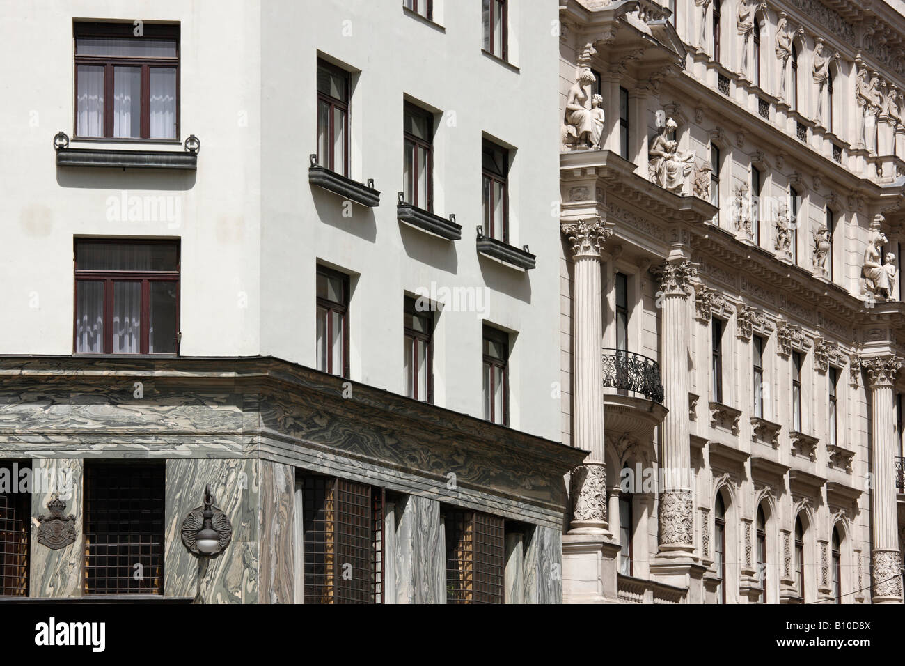 Wien, Michaelerplatz, "Looshaus", Erbaut 1910-1911 von Adolf Loos ...