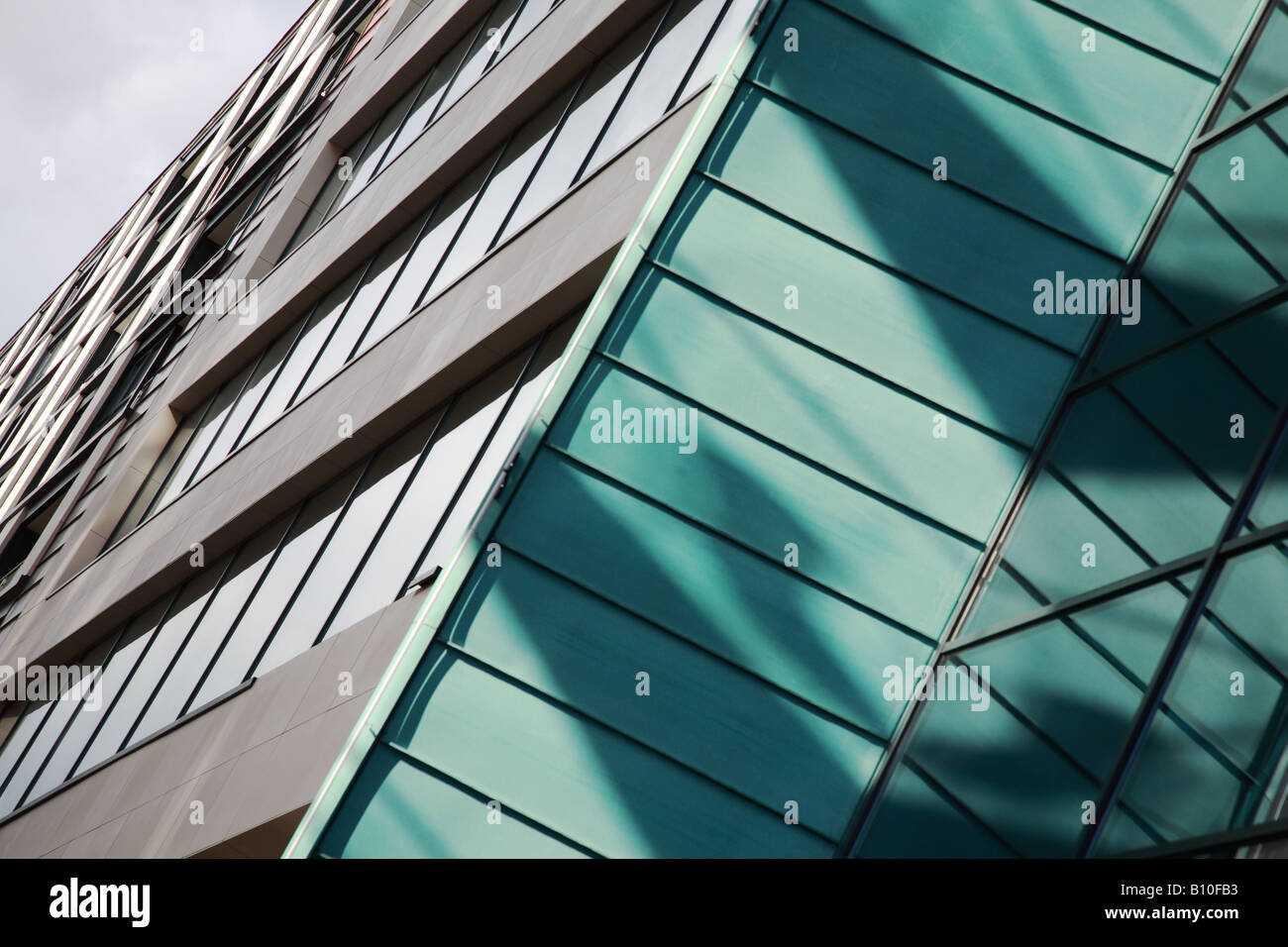 Modern architectural details on the exterior of a building Stock Photo ...