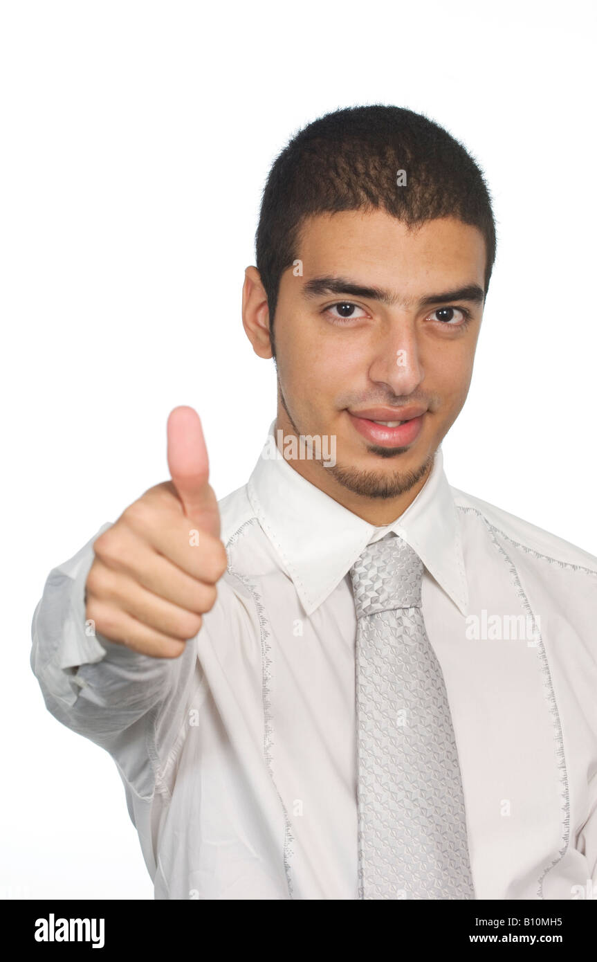 Happy male person thumbs hi-res stock photography and images - Alamy