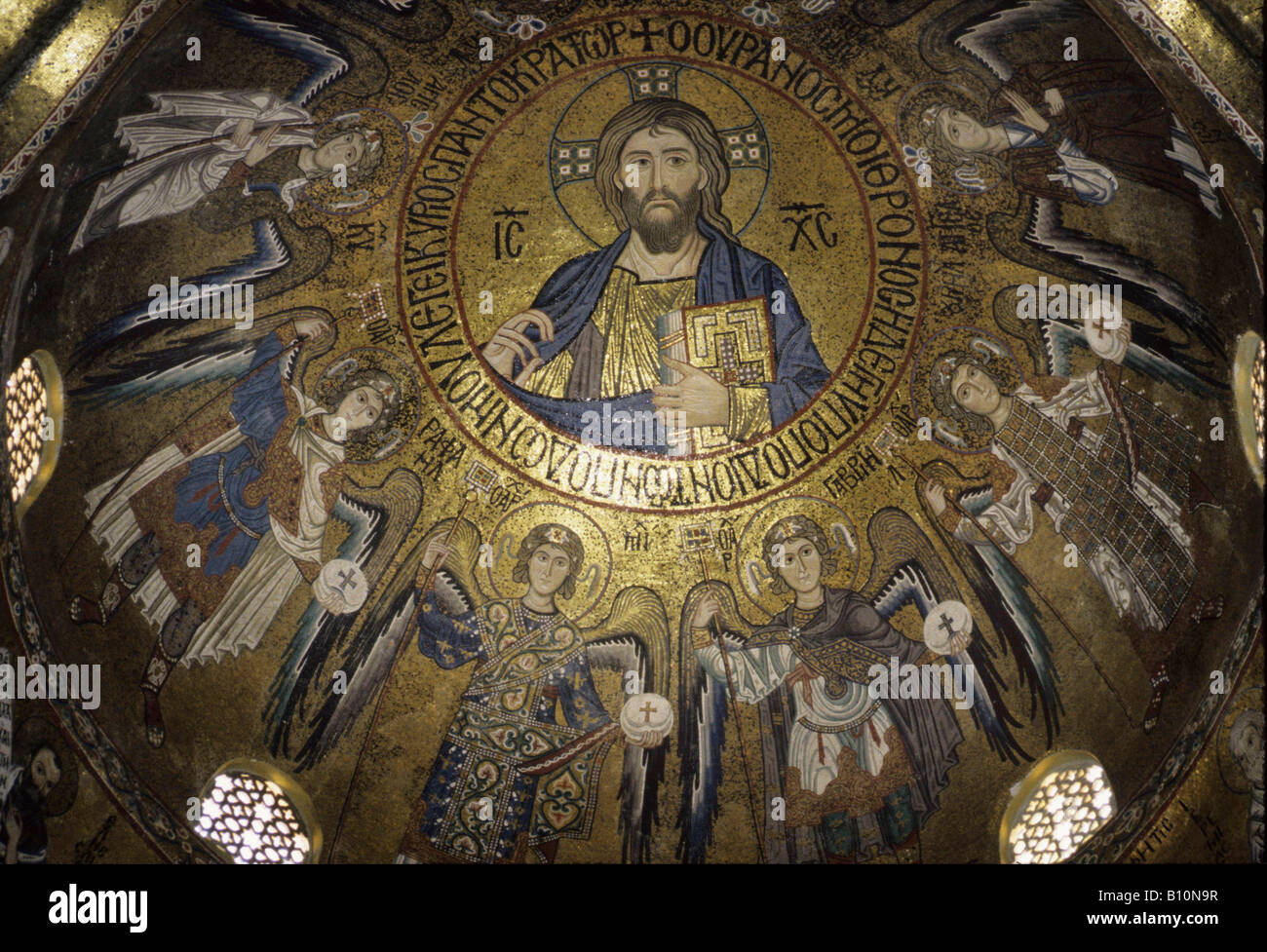 Christ Pantocrator Byzantine Mosaic Art