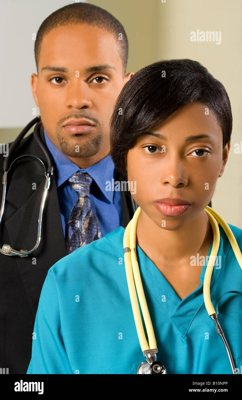 Nurse and doctor, medical healthcare team Stock Photo - Alamy