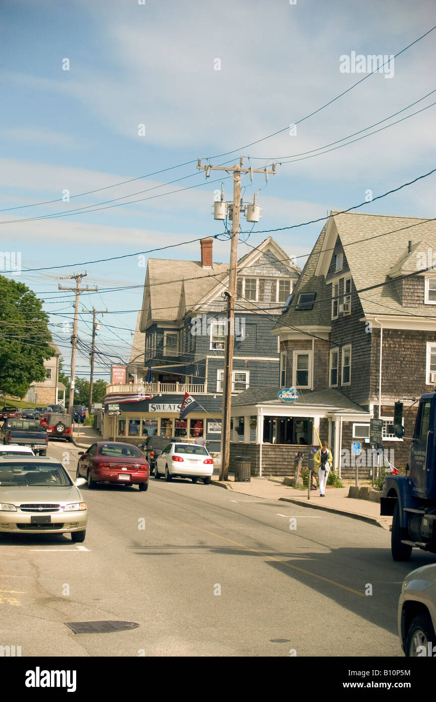 Water street, Woods Hole, Cape Cod, Massachusetts, USA Stock Photo - Alamy