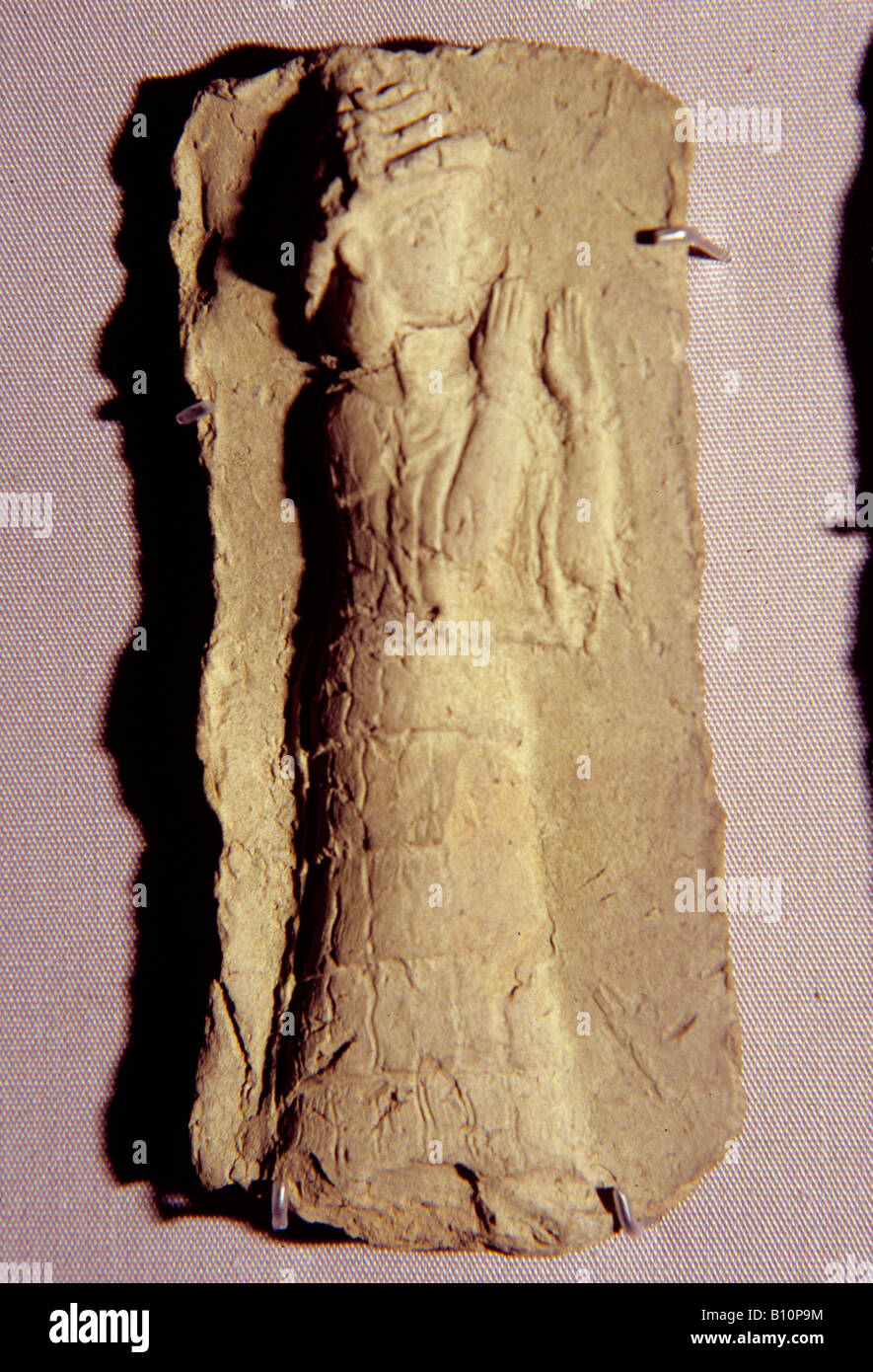 Babylonian blessing goddess Lamma from Ur. 2000 1750 BC Stock Photo - Alamy