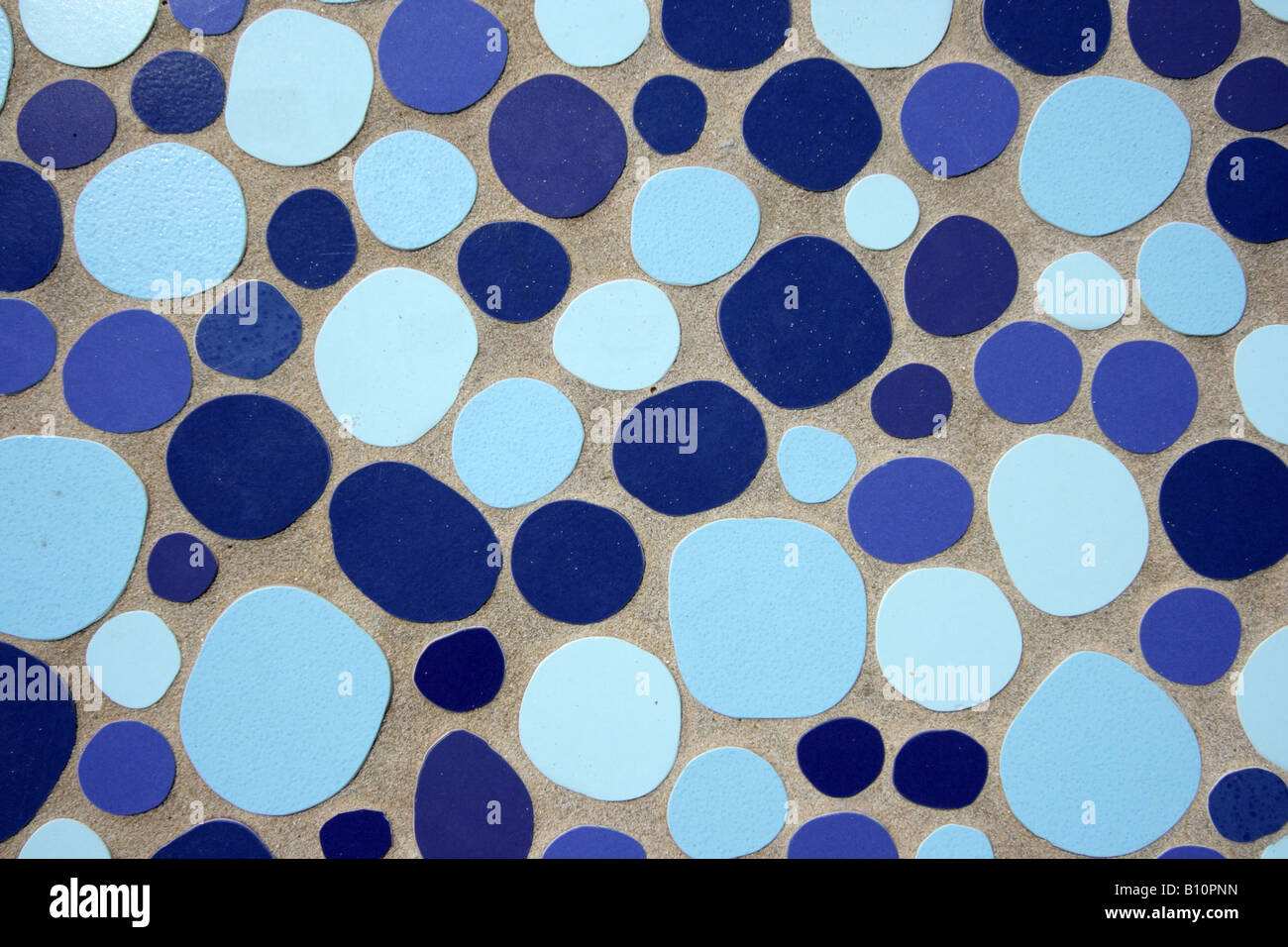 BROKEN TILE FRAGMENTS SET IN CONCRETE HORIZONTAL BDB10024 Stock Photo ...