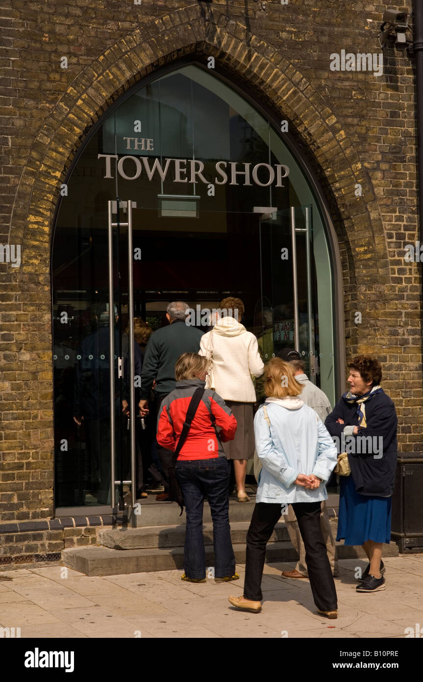 The Tower shop souvenirs store exteriors London UK Stock Photo - Alamy