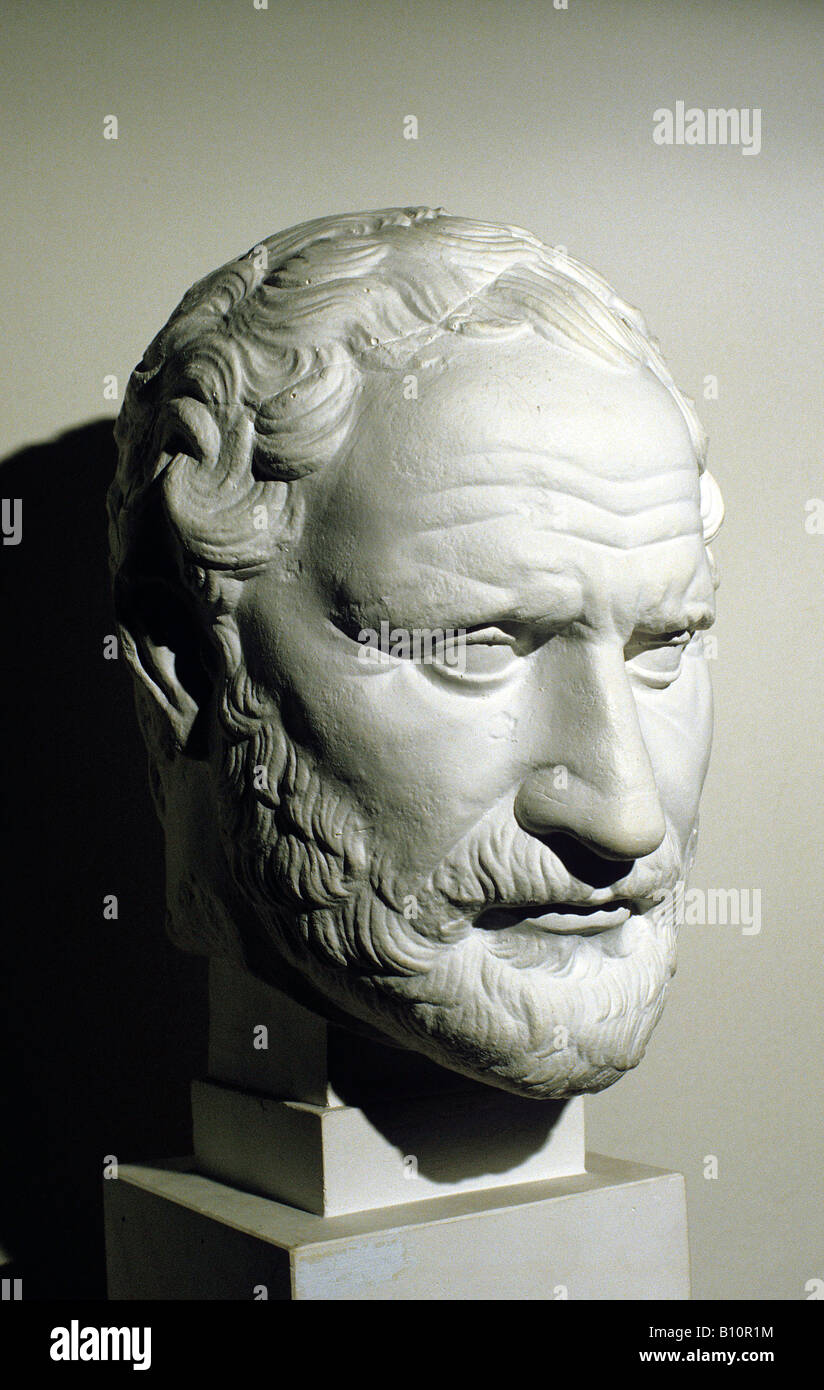 Demosthenes Greek orator 384 383 322 Stock Photo - Alamy