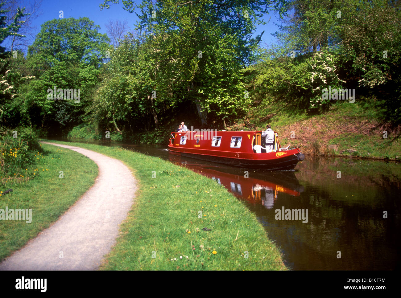 Narrowboat on the Monmouthshire and Brecon Canal Stock Photo - Alamy