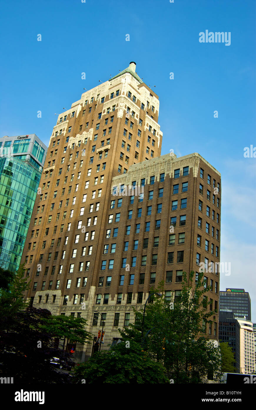 The grand art deco Marine Building, a heritage high rise structure in ...