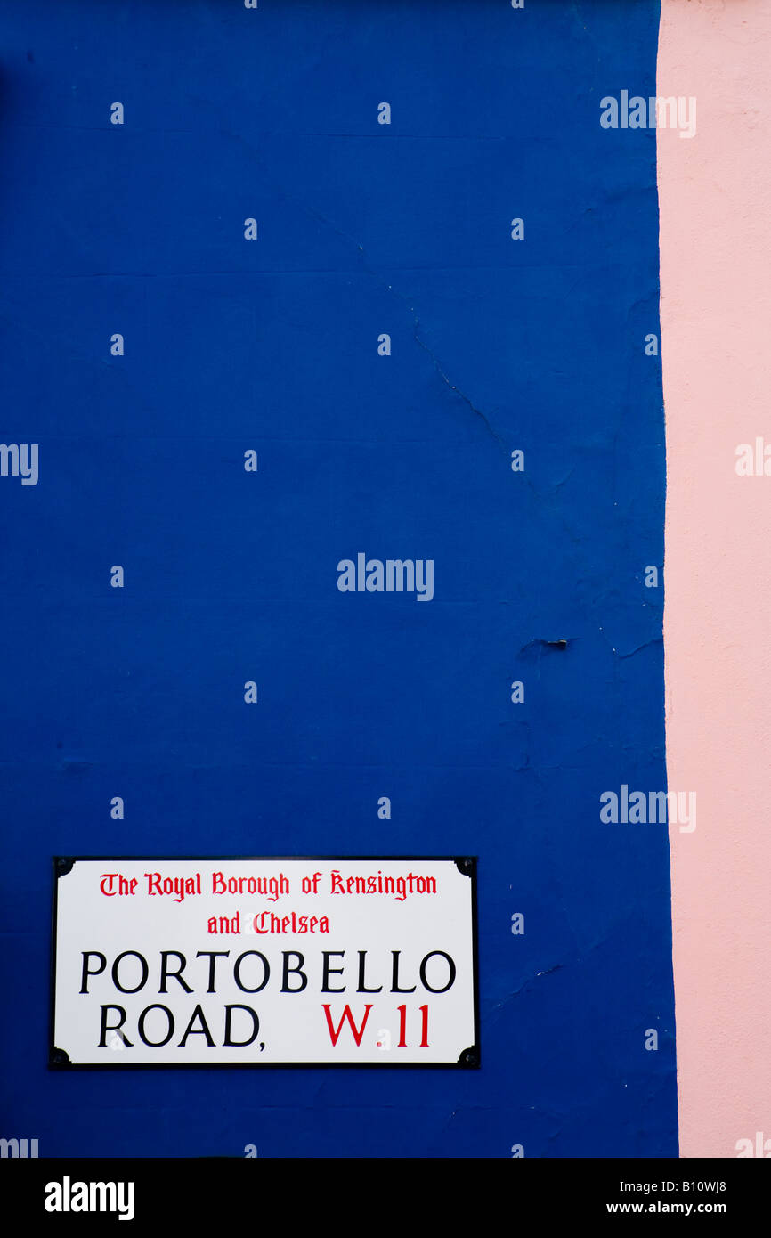 Portobello Road Road Sign Notting Hill London UK Stock Photo - Alamy