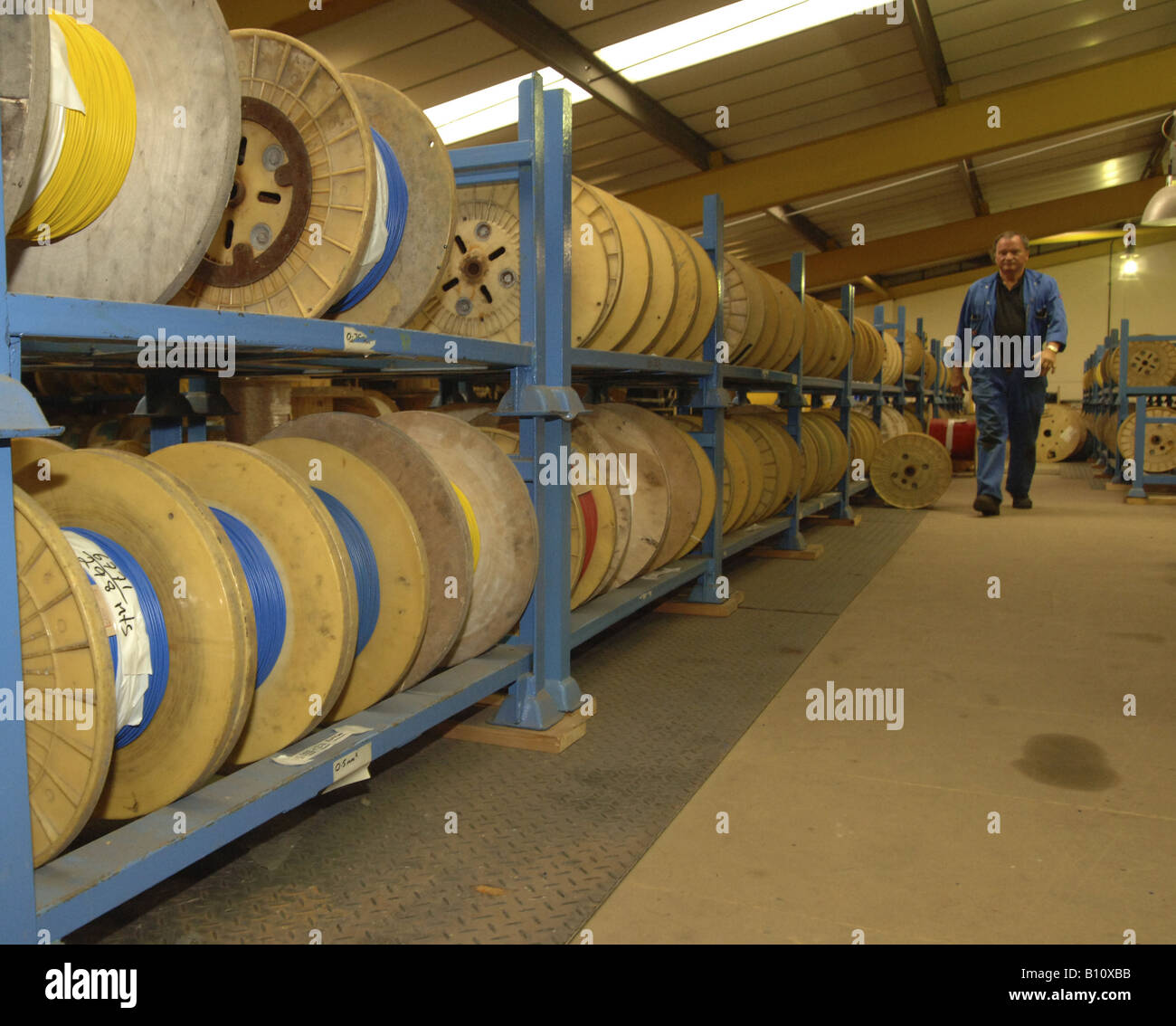 Cable manufacturing factory in Scotland Stock Photo - Alamy