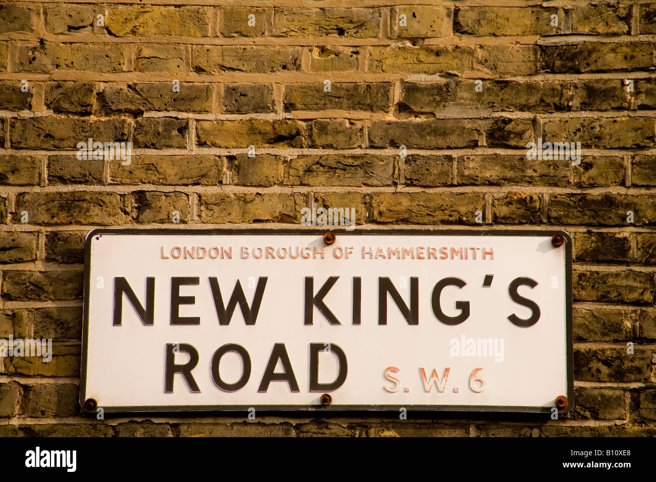 Kings road sign hi-res stock photography and images - Alamy