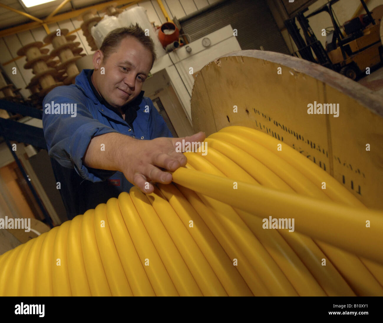 Cable manufacturing factory in Scotland Stock Photo - Alamy