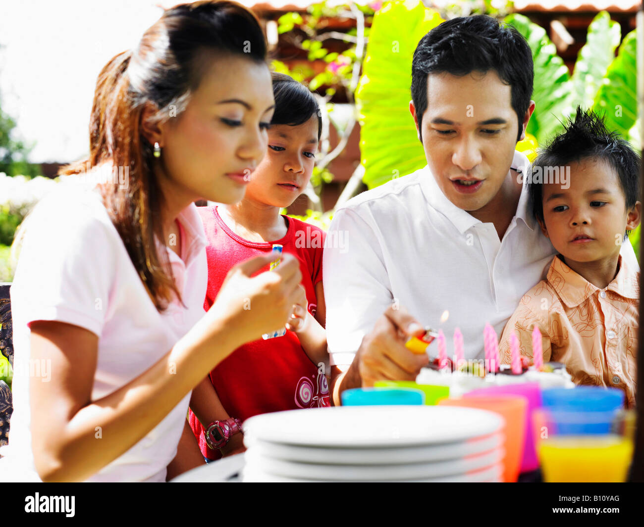 Daughter giving dad cake cake hi-res stock photography and images - Alamy