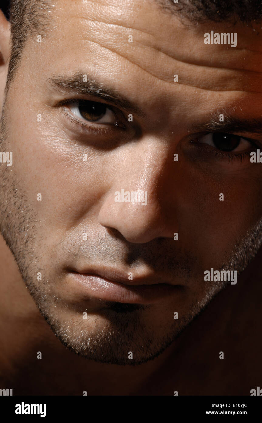 Expressive male portrait Stock Photo - Alamy
