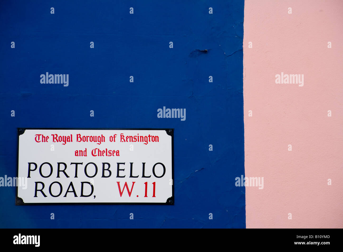 Portobello Road Road Sign Notting Hill London UK Stock Photo - Alamy
