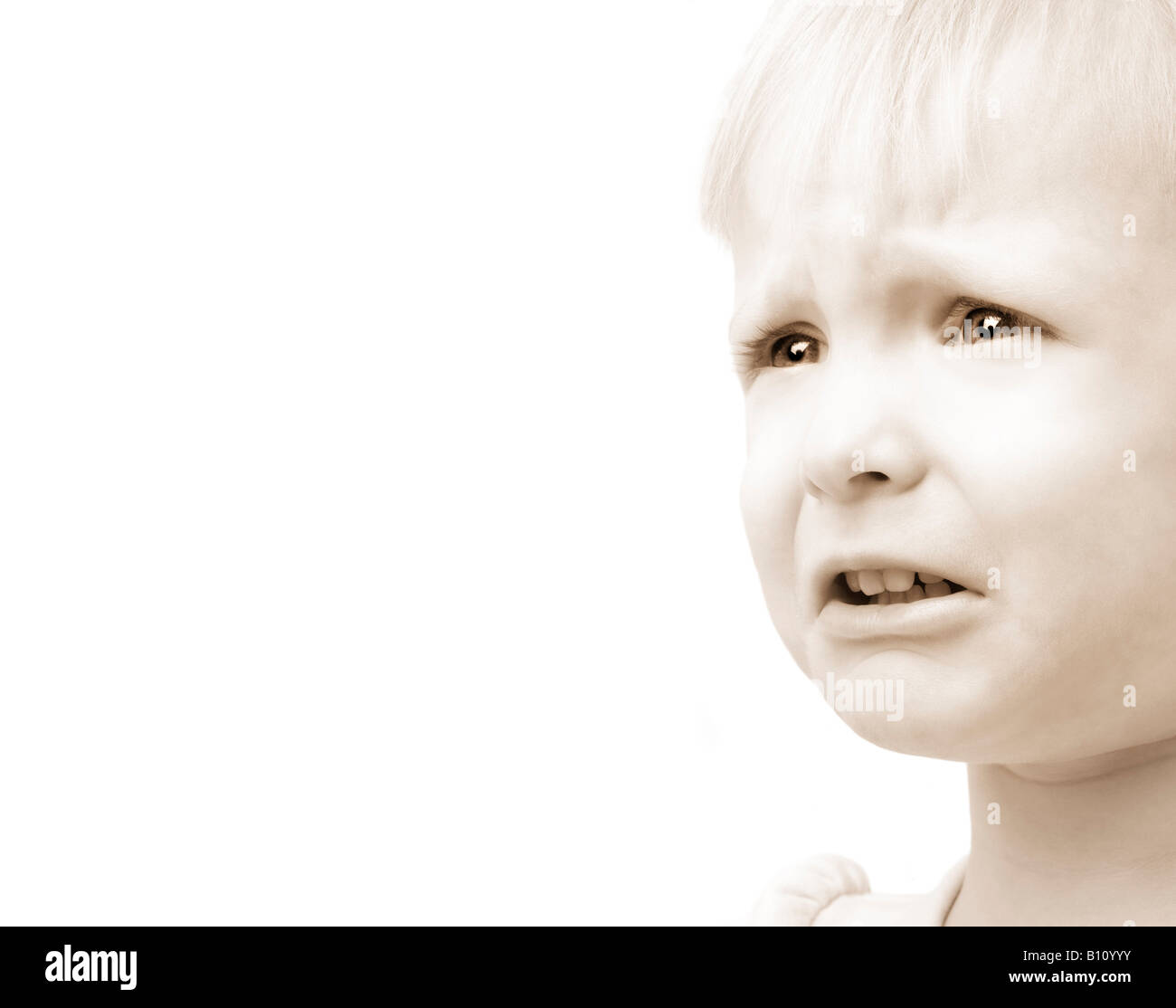 Child with sad face Stock Photo - Alamy