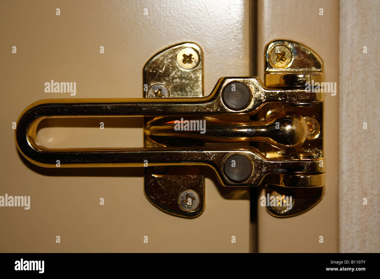 Additional (seconder) door lock Stock Photo - Alamy