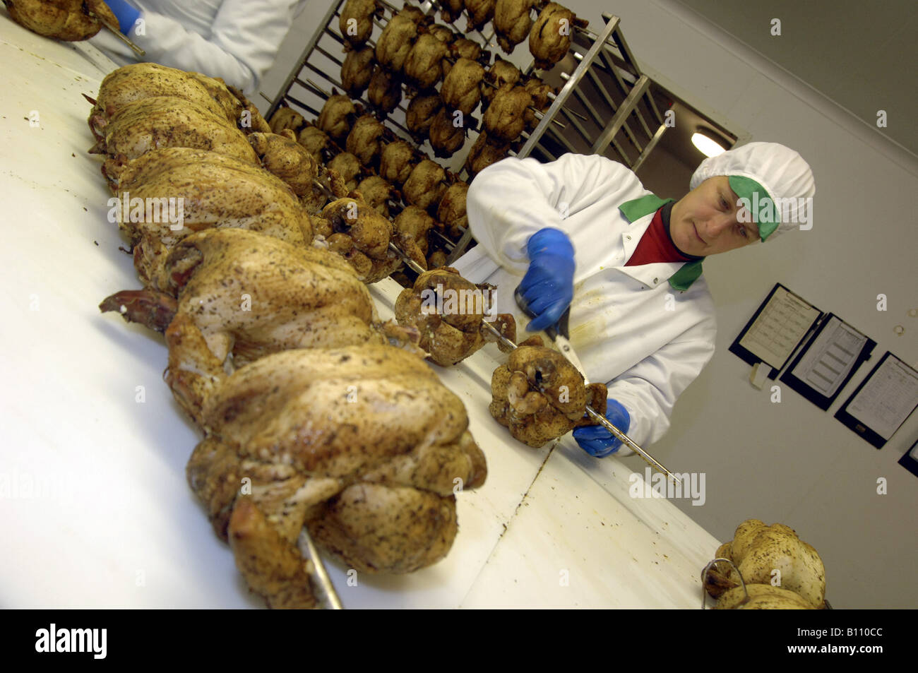 Workers at a food producing smokery in Scotland Stock Photo - Alamy