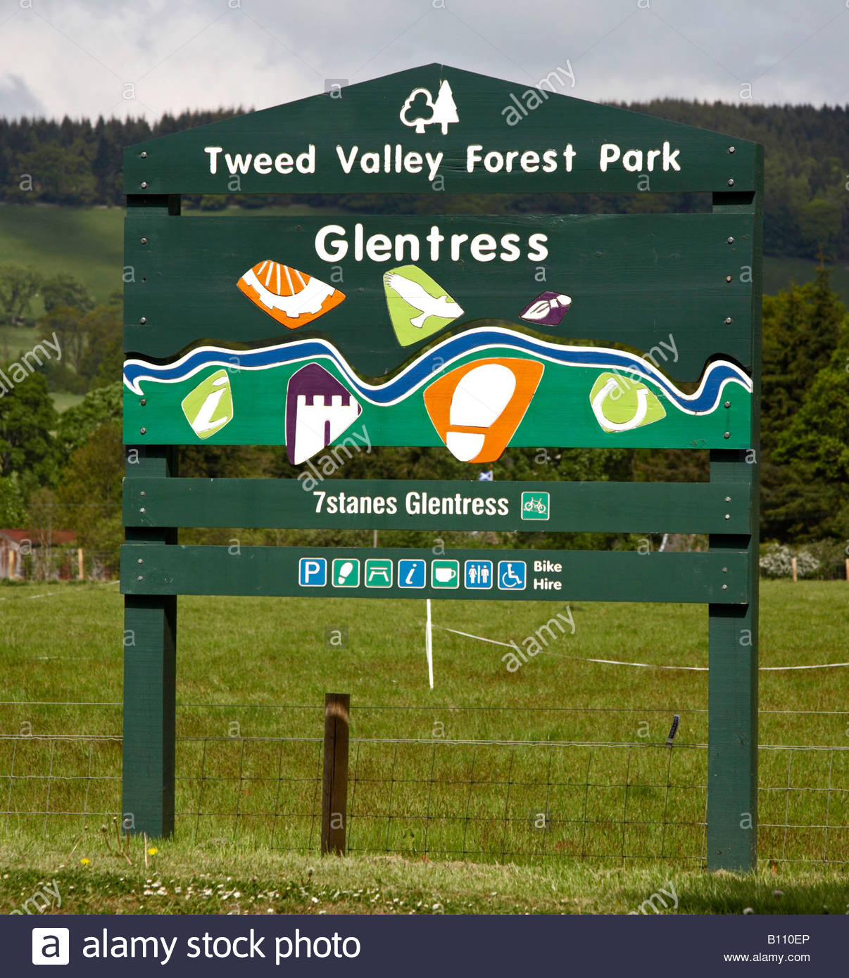 Tweed Valley Forest Park, Glentress, Scotland Stock Photo - Alamy